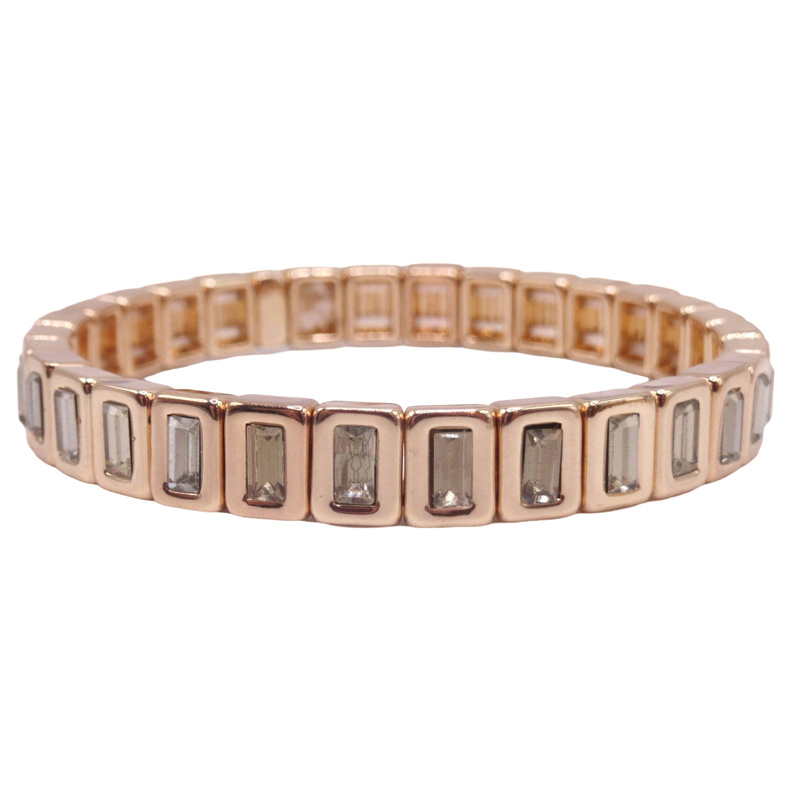 The Baguette Smoke Gem Mini Bracelet – La Lumiere New York