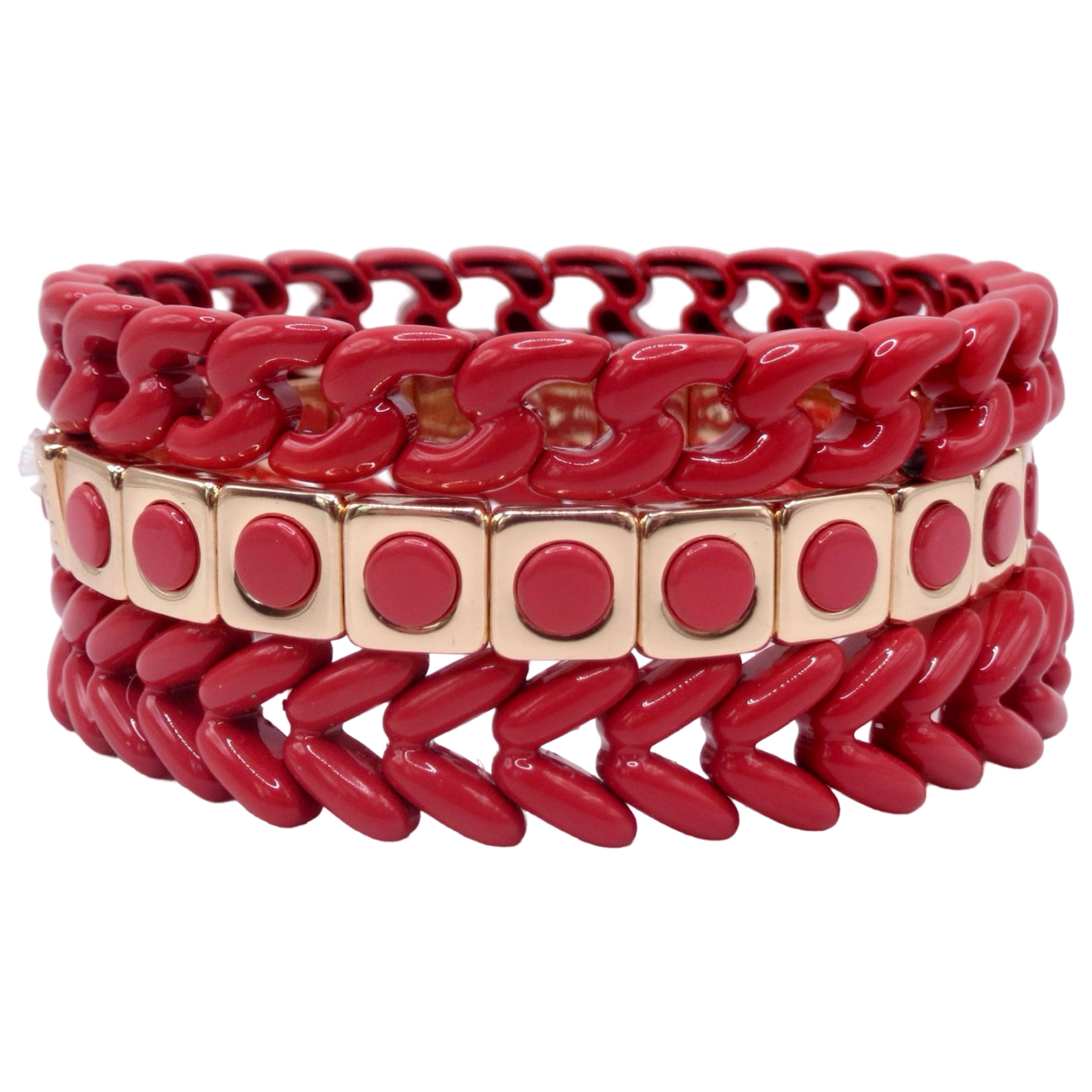 Coral Stack Bracelets – La Lumiere New York